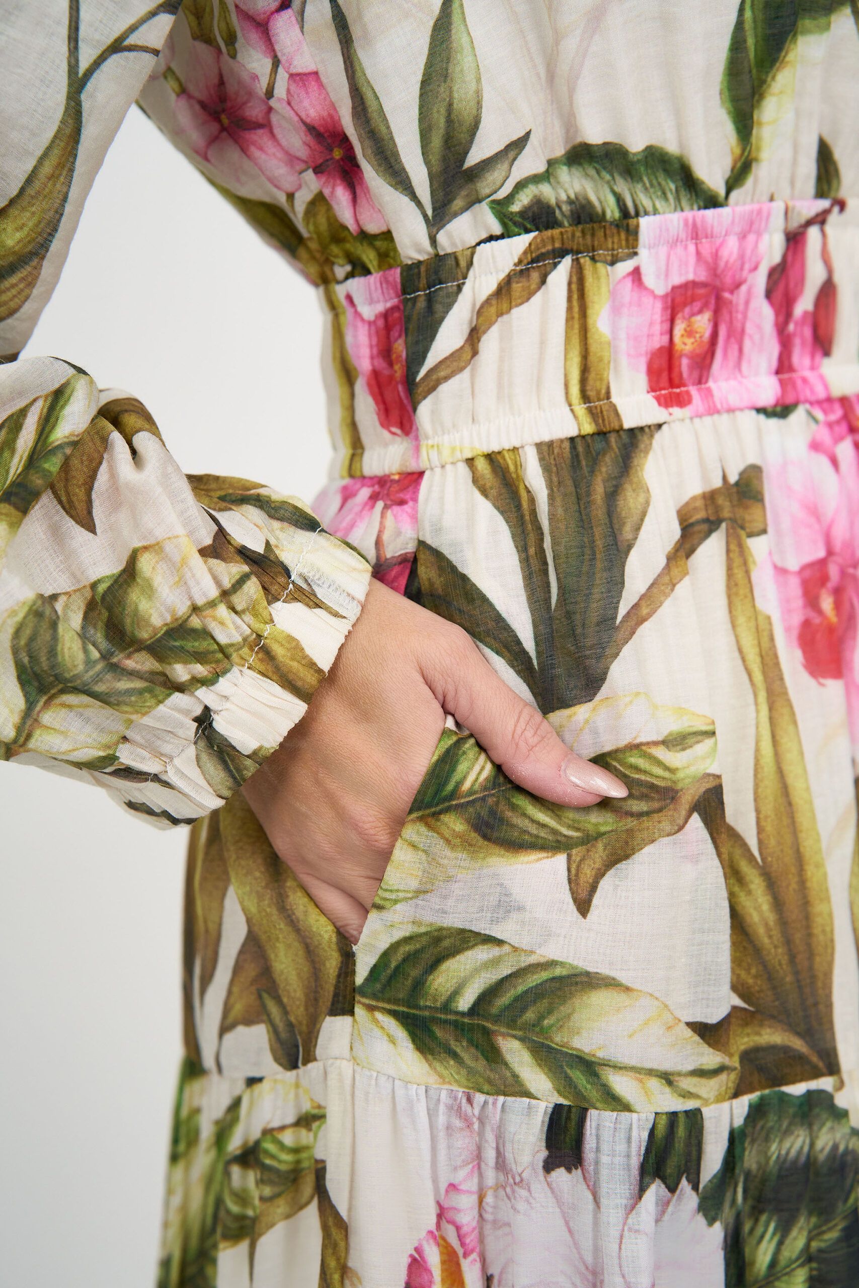 Waist Detail Dress –Khaki by Liberty Rose - Florence Store