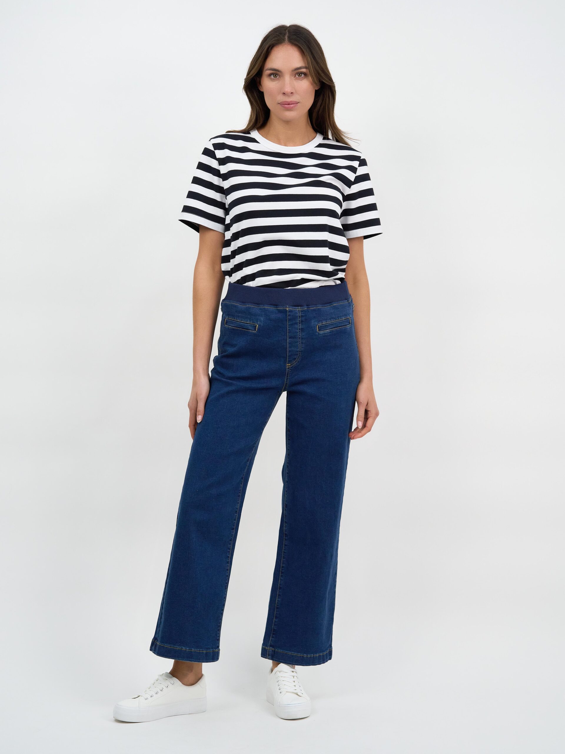 Threadz - Maddy Wide Leg Jean Dark Denim - Florence Store