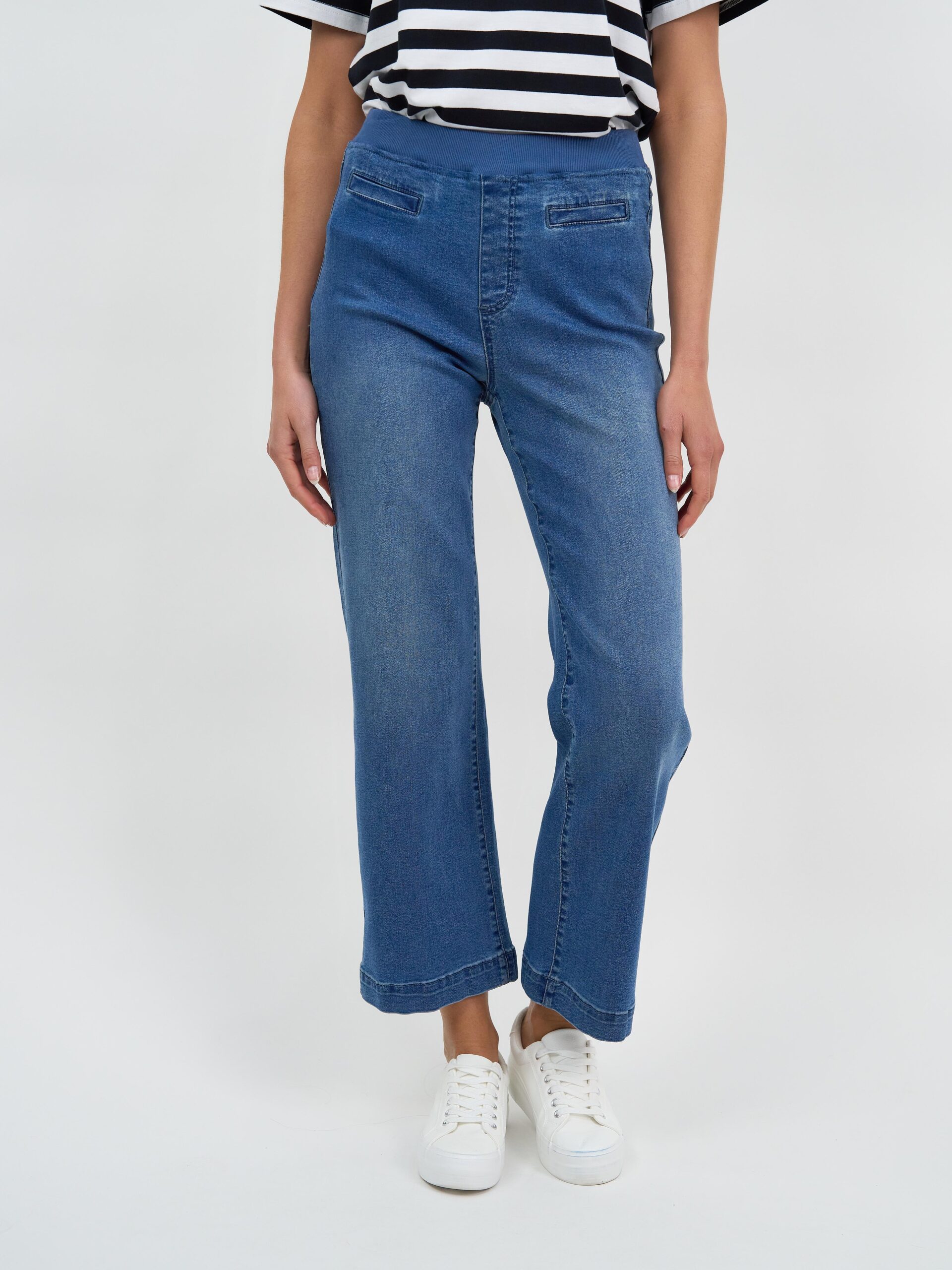 Threadz - Maddy Wide Leg Jean Blue - Florence Store
